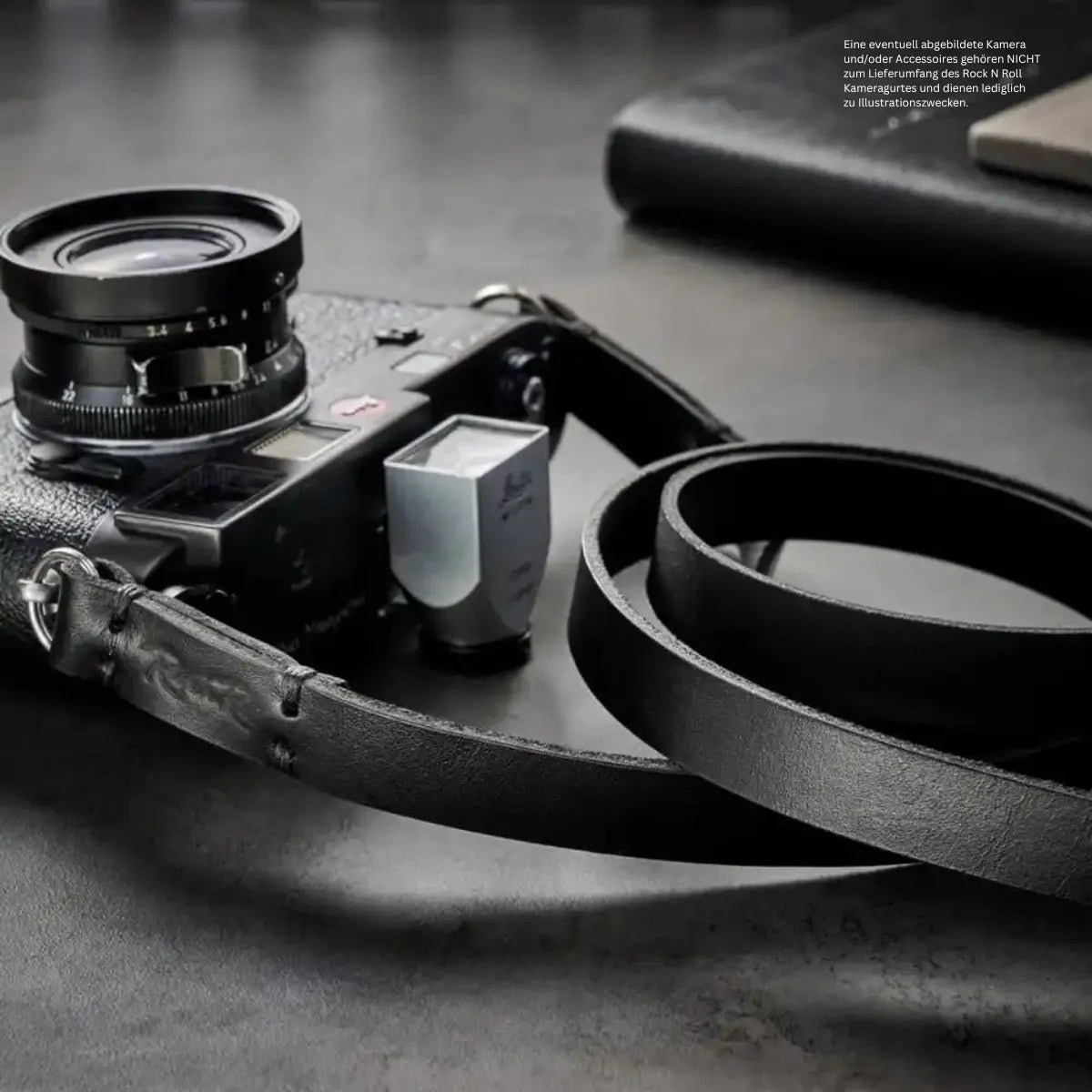 Kameragurt Vintage Optik in Schwarz aus Leder | Rock n Roll Camera ...