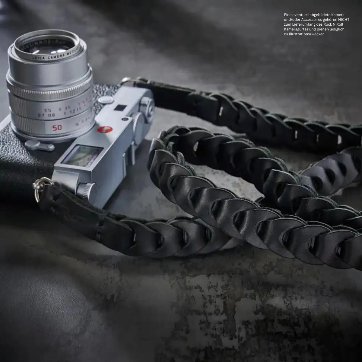 Black leather camera strap from Rock n Roll Camera Straps and Bags ...