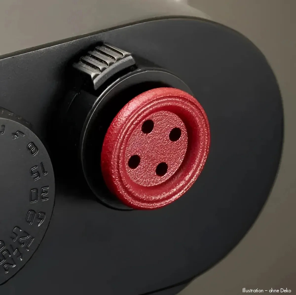 Soft Release Button in Rot | Messing | Knopf Design | Rock n Roll ...