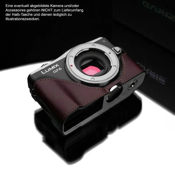 GARIZ Kameratasche Ledertasche Tasche für PANASONIC Lumix DMC-GF6 / XS ...