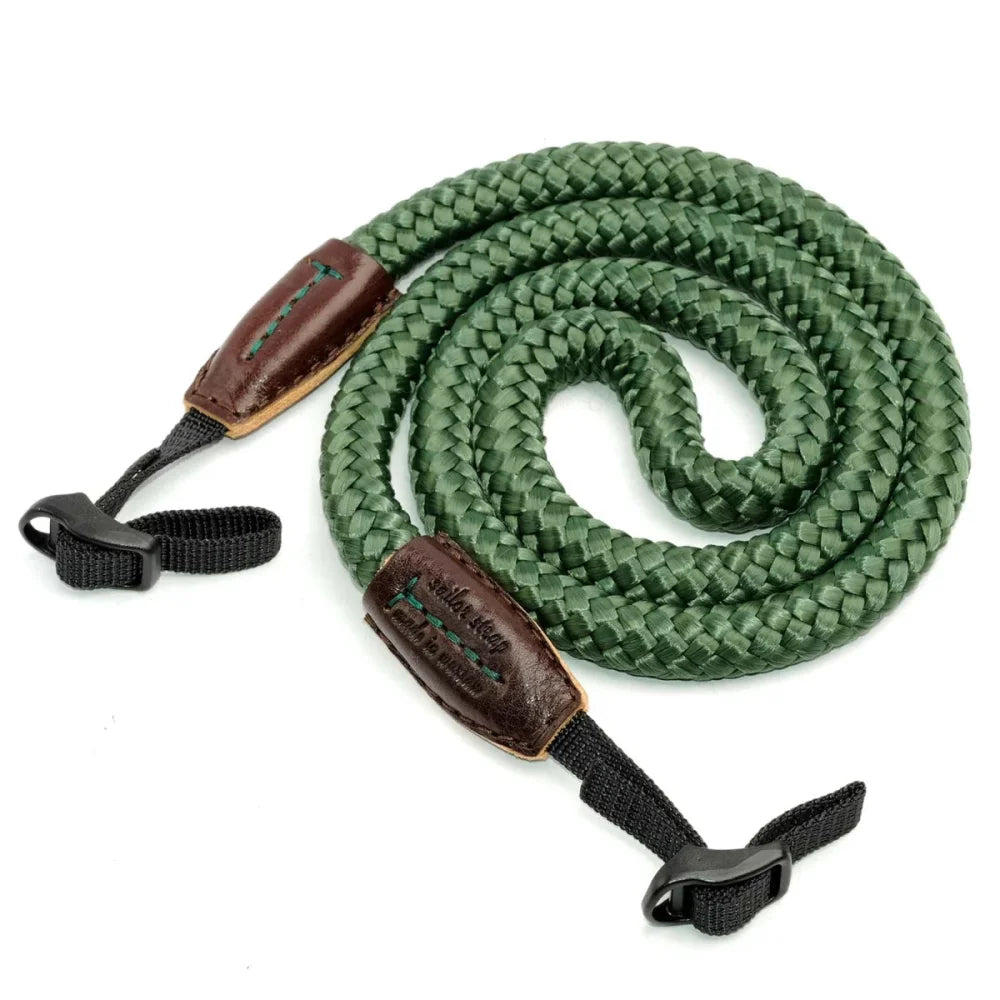 Camera shoulder strap made of rope for flat eyes in combat dark green ...