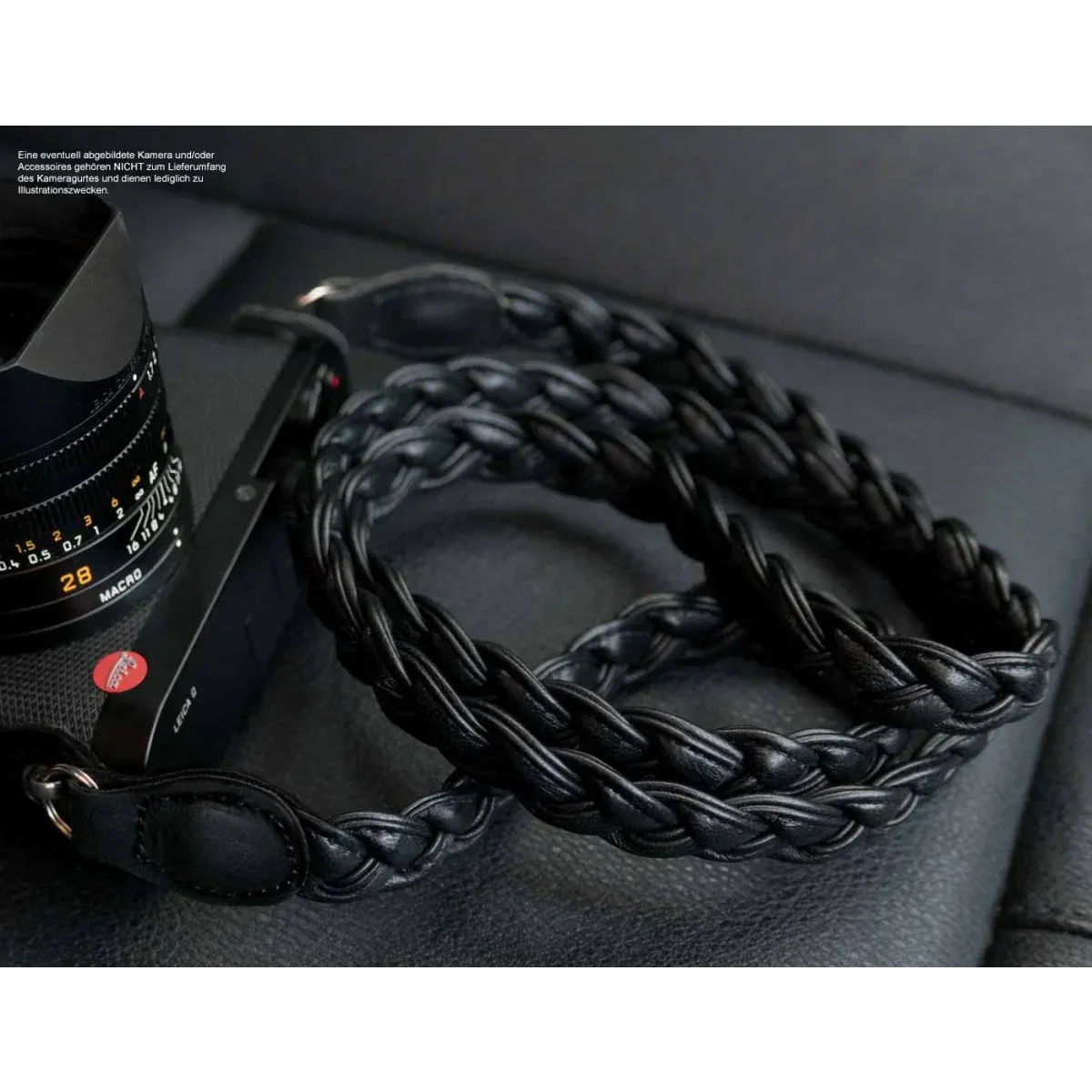 Kamera Tragegurt aus Leder | Nappa in Schwarz | Rock n Roll Camera ...